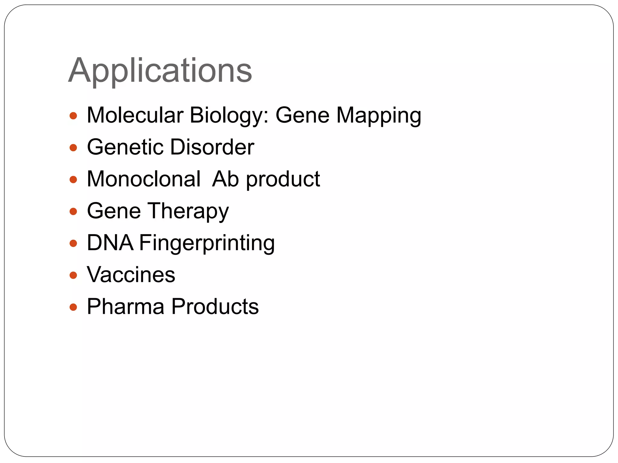 Applications of genetic engineering in medicine | PPTX