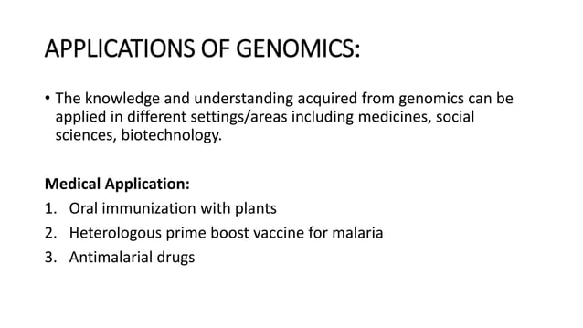Applications of Genomics.pptx