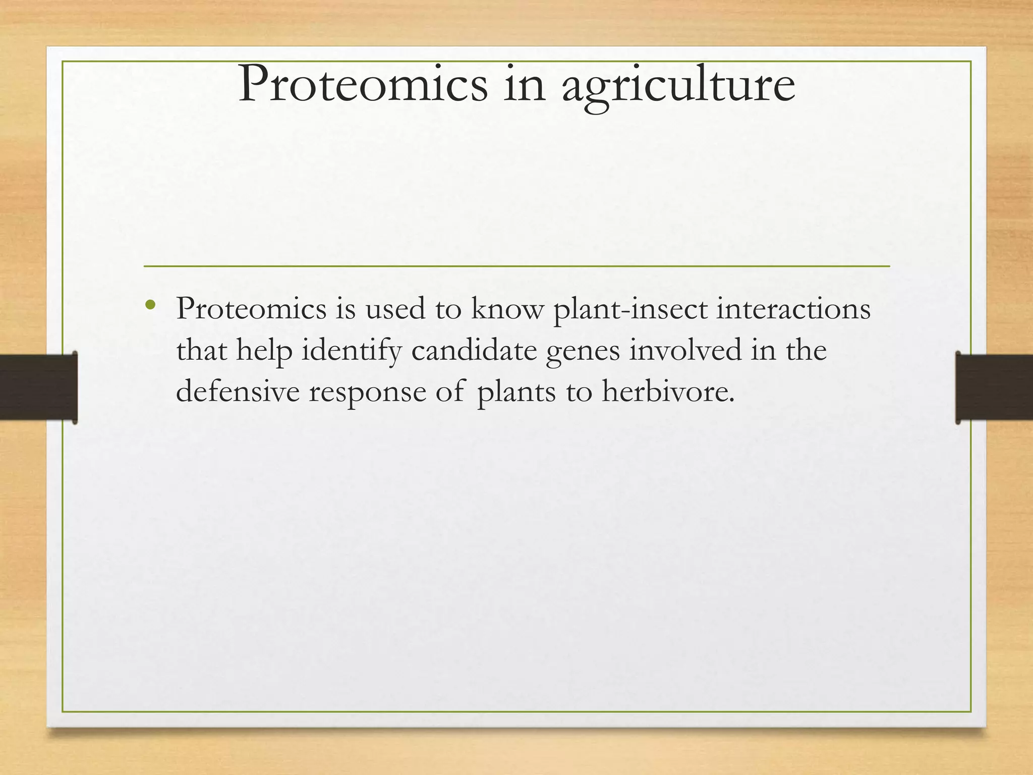 Applications of genomics and proteomics ppt | PPTX