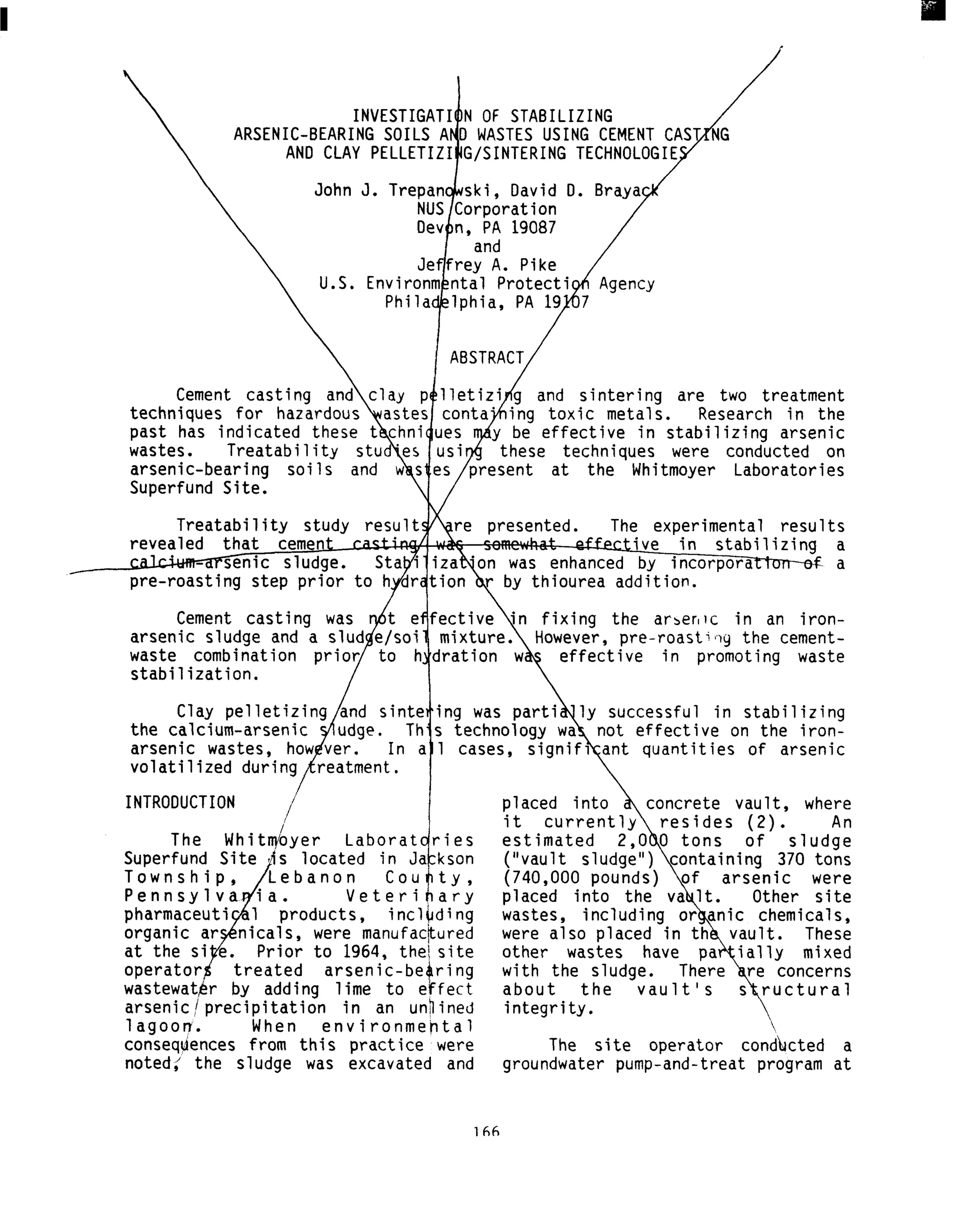 Applications of geopolymer technology to waste stabilization | PDF