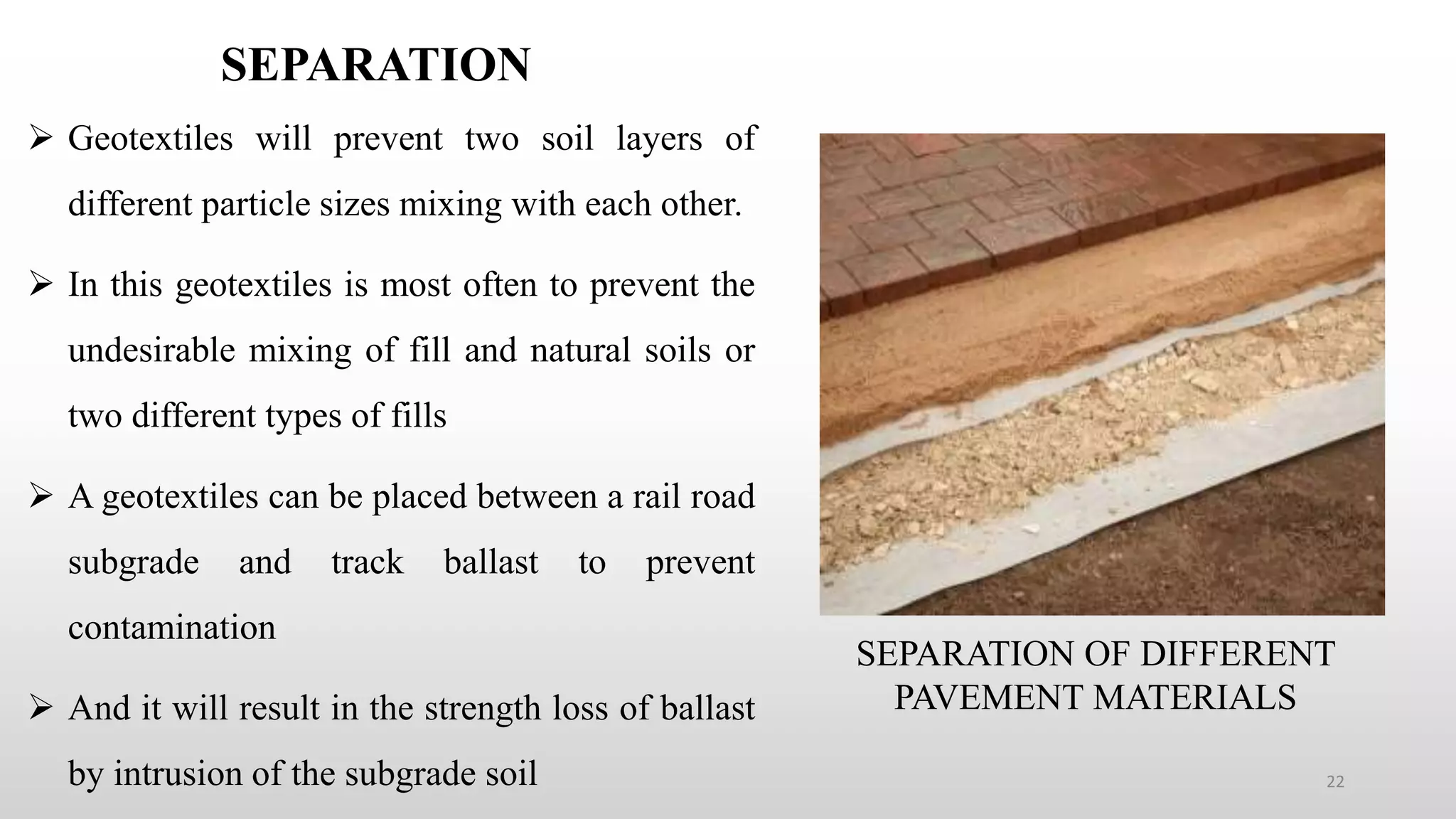 Applications of geotextiles | PPTX