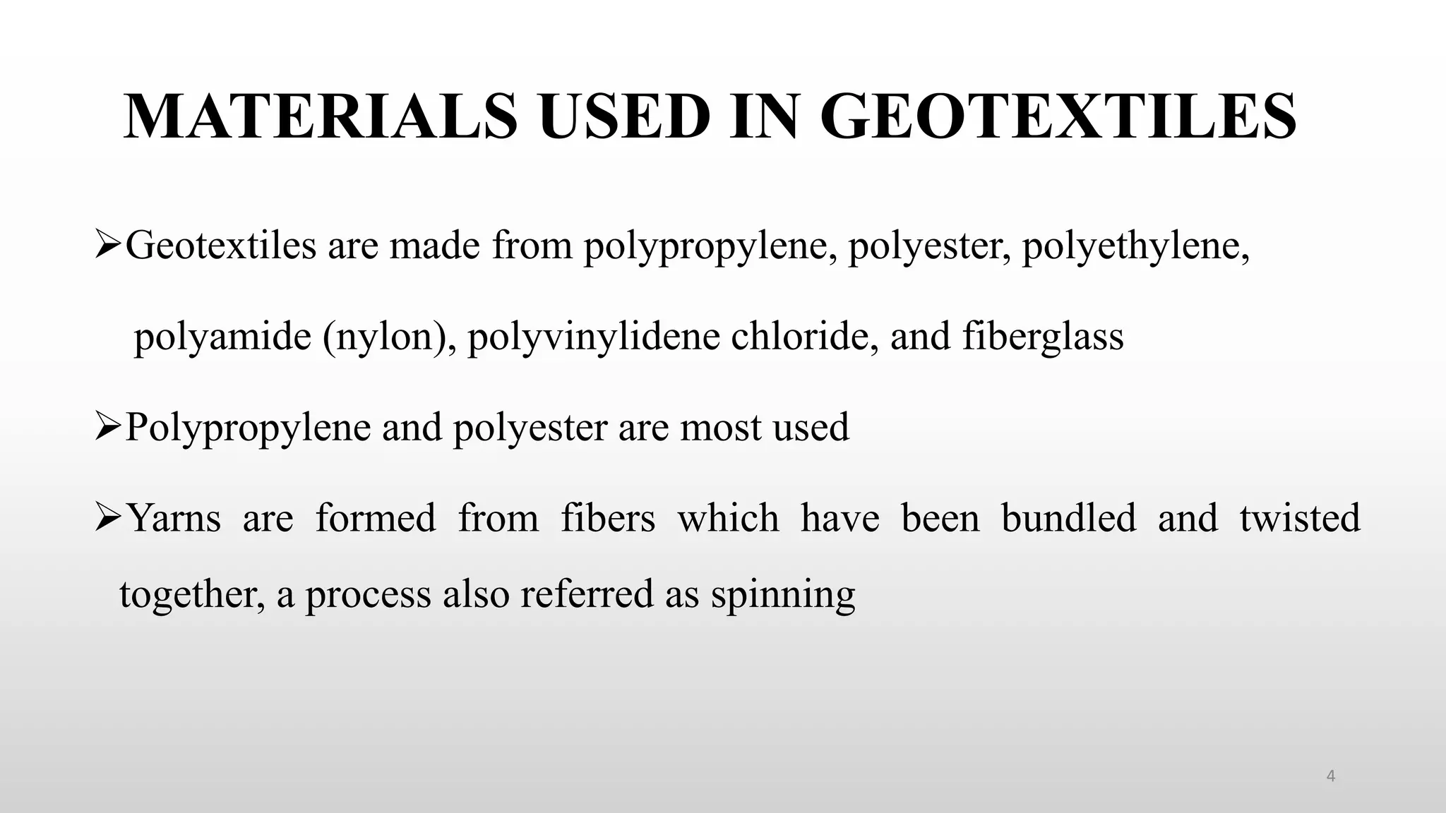 Applications of geotextiles | PPTX