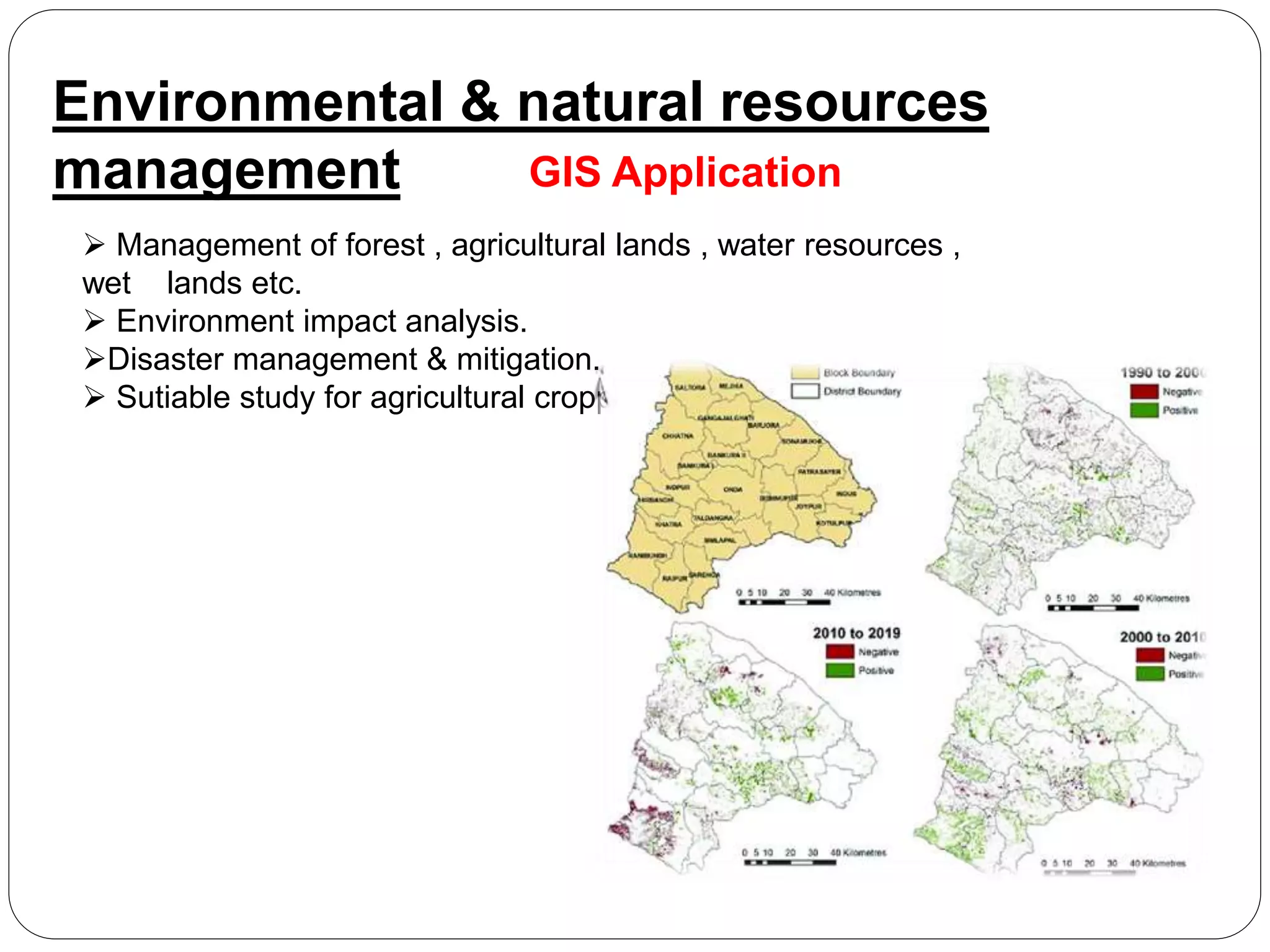 APPLICATIONS OF GIS IN REMOTE SENSING | PPTX