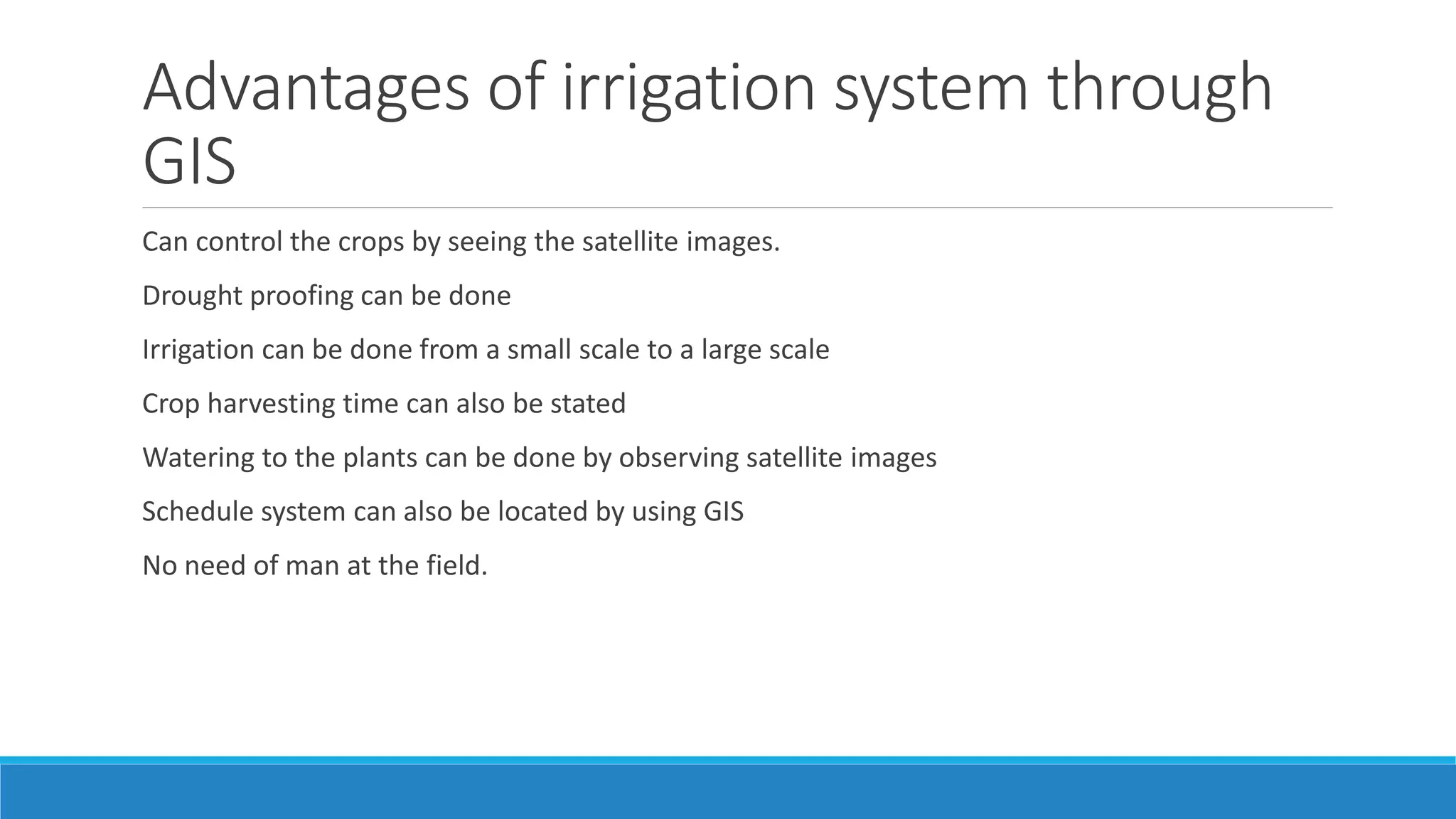 Applications of gis in irrigation | PPTX