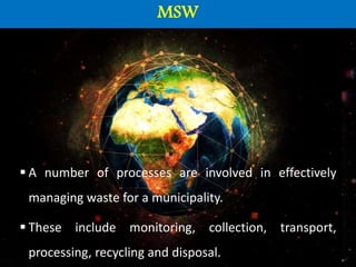 Applications of GIS in Municipal Solid Waste Management | PPTX