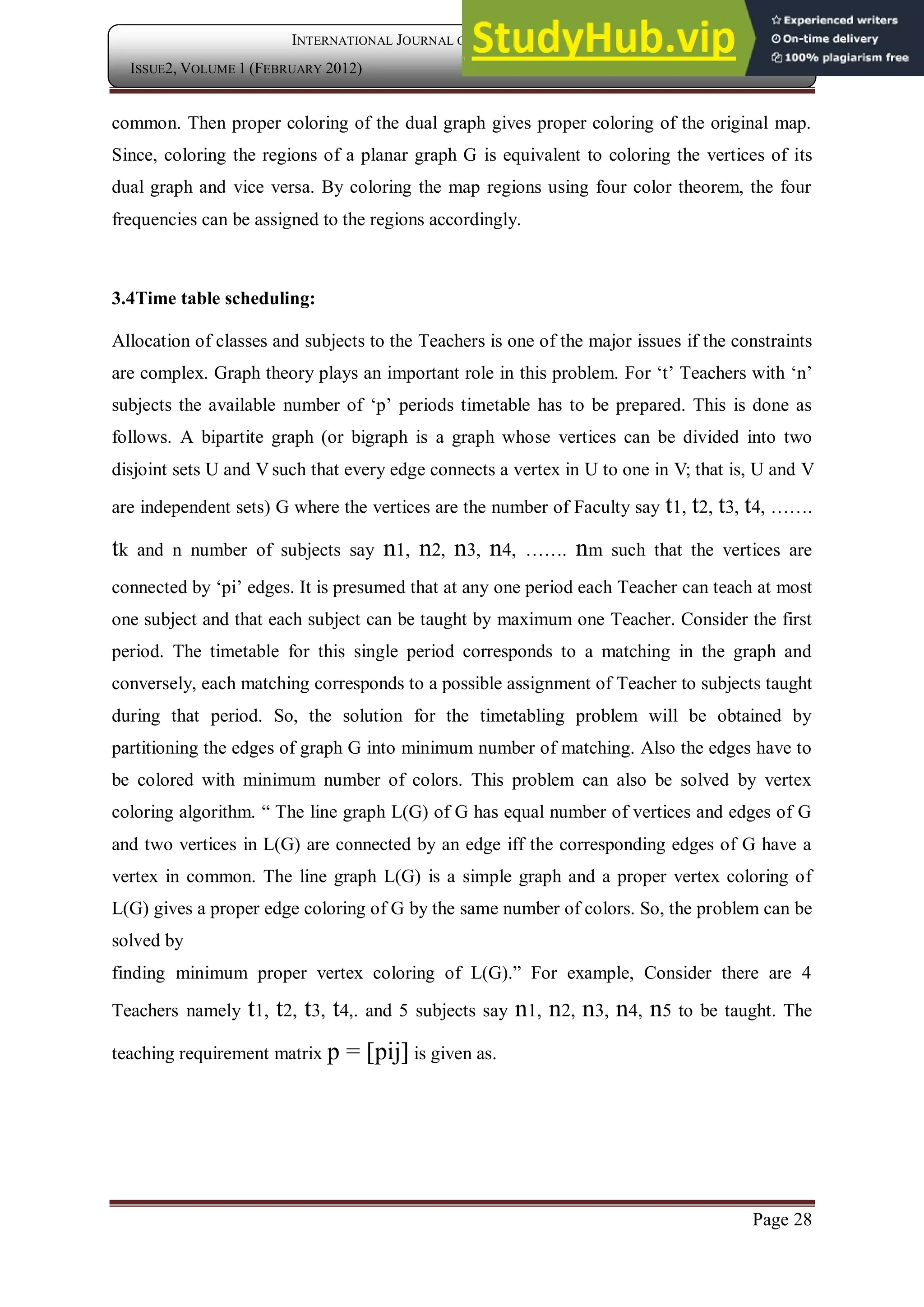 APPLICATIONS OF GRAPH THEORY IN HUMAN LIFE | PDF