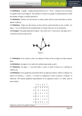 APPLICATIONS OF GRAPH THEORY IN HUMAN LIFE | PDF