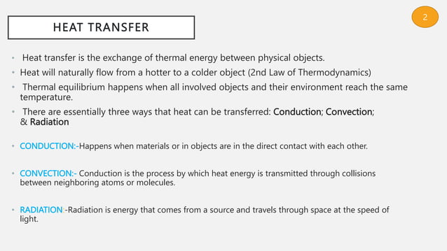Applications Of Heat Transfer In Bio processing | PPTX