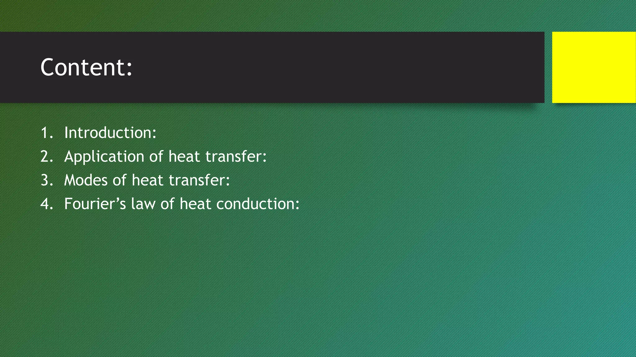 Applications of heat transfer | PPT
