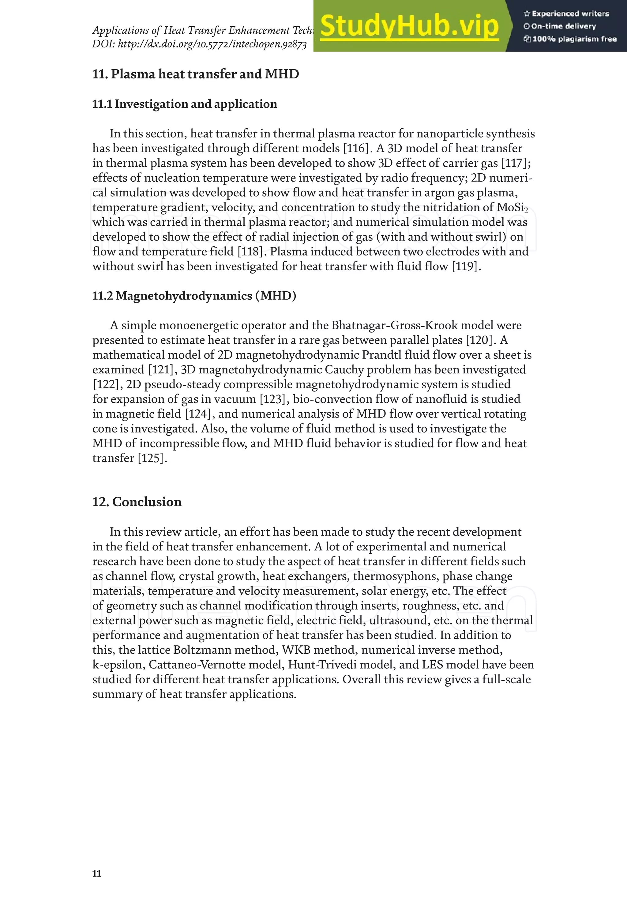 Applications Of Heat Transfer Enhancement Techniques A State-Of-The-Art ...