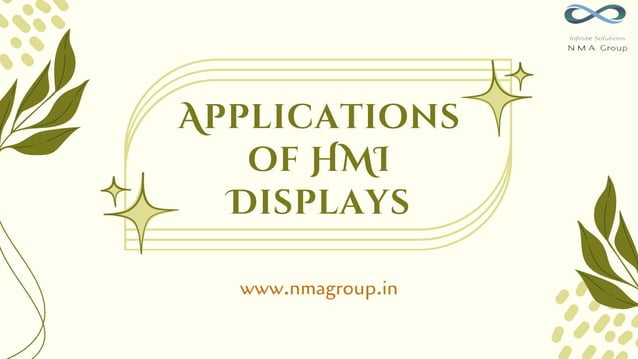 The Applications of Human-Machine Interface (HMI) Displays | PPT