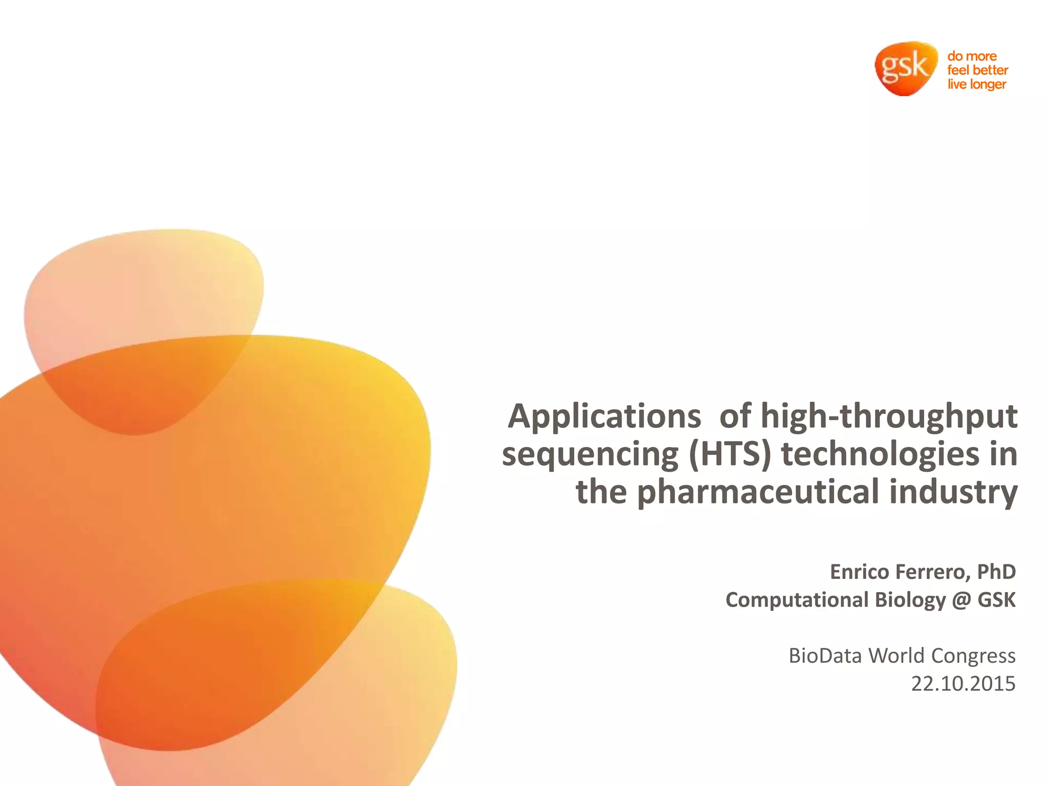 Applications of high-throughput sequencing (HTS) technologies in the ...