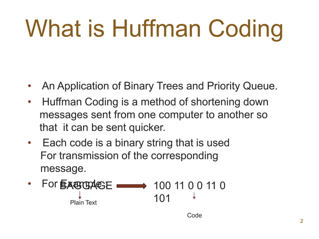 Applications of huffman coding dcdr | PPT