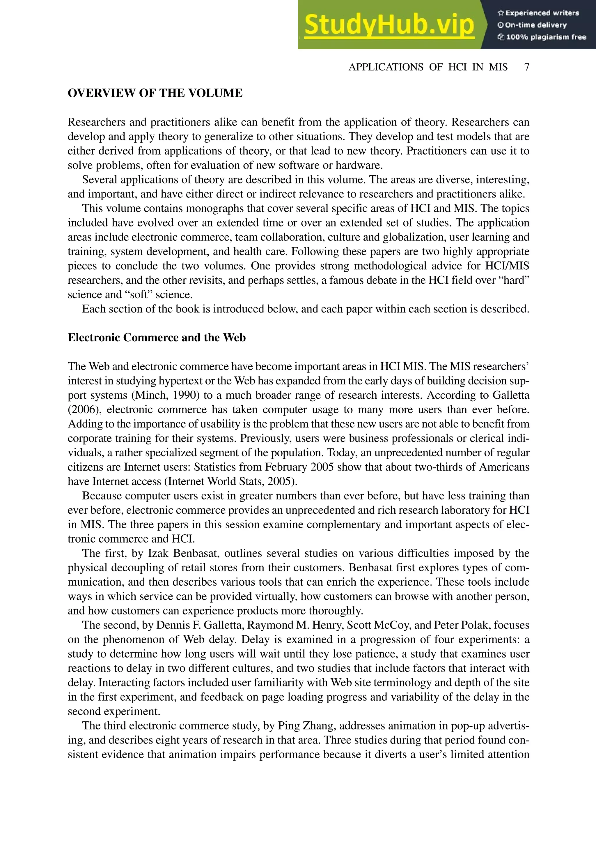 Applications Of Human Computer Interaction In Management Information