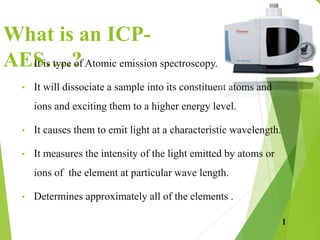 Applications of ICPAES | PPTX
