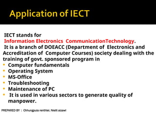 APPLICATIONS OF IECT- MULTIMEDIA AND ENTERTAINMENT-JANUARY-2018.ppt