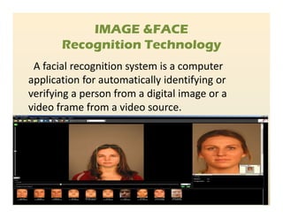 Applications of image recognition | PPT