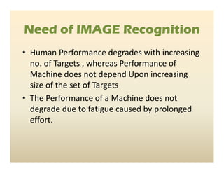 Applications of image recognition | PPT
