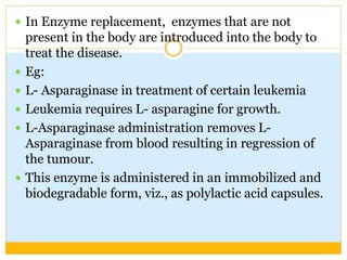 Applications of immobilized enzymes | PPTX