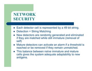 Applications of immune system computing | PPT
