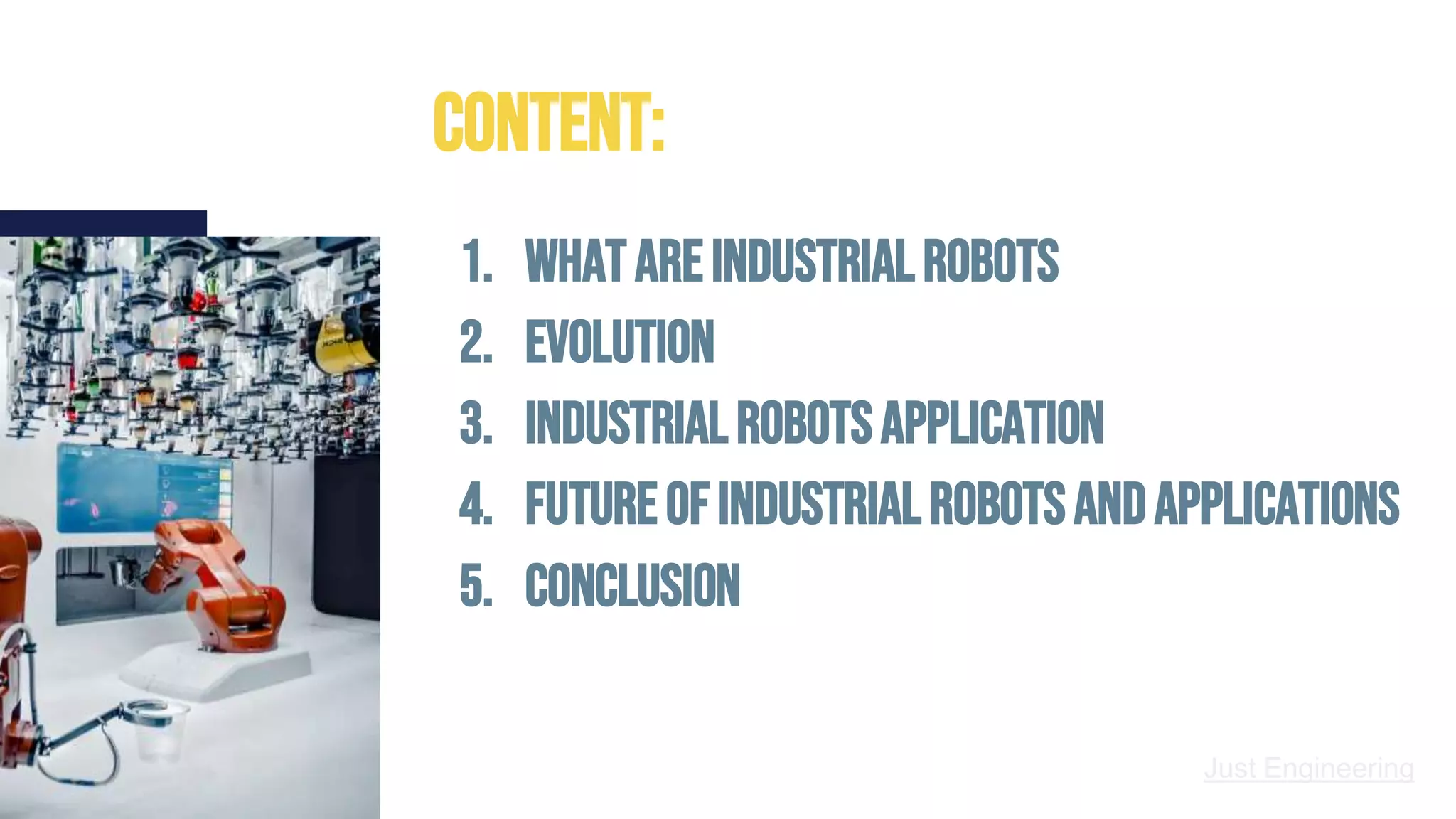 Applications of industrial robots | PPTX