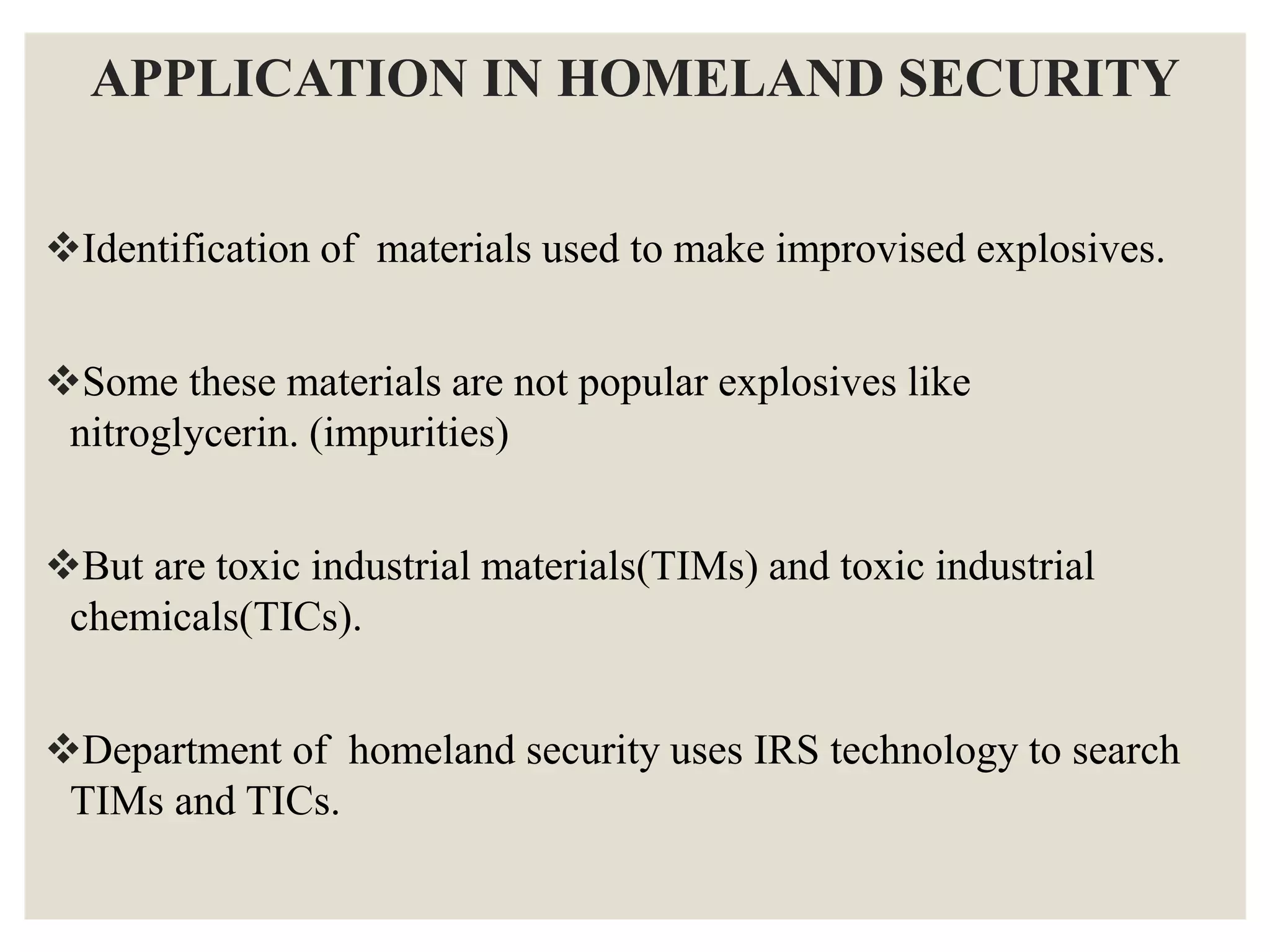 Applications of infrared spectroscopy | PPTX