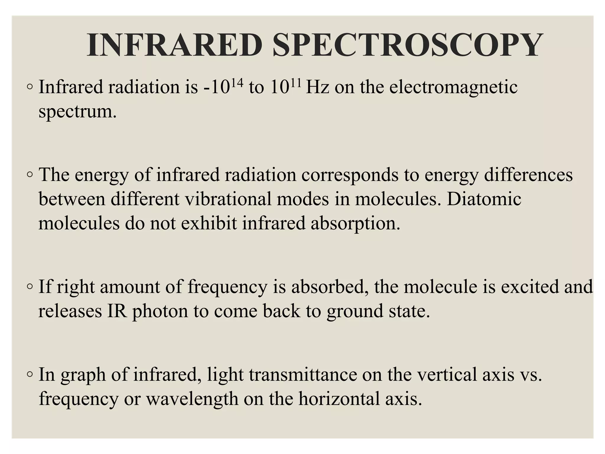 Applications of infrared spectroscopy | PPTX