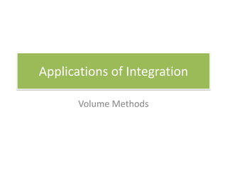 Applications of integration | PPT