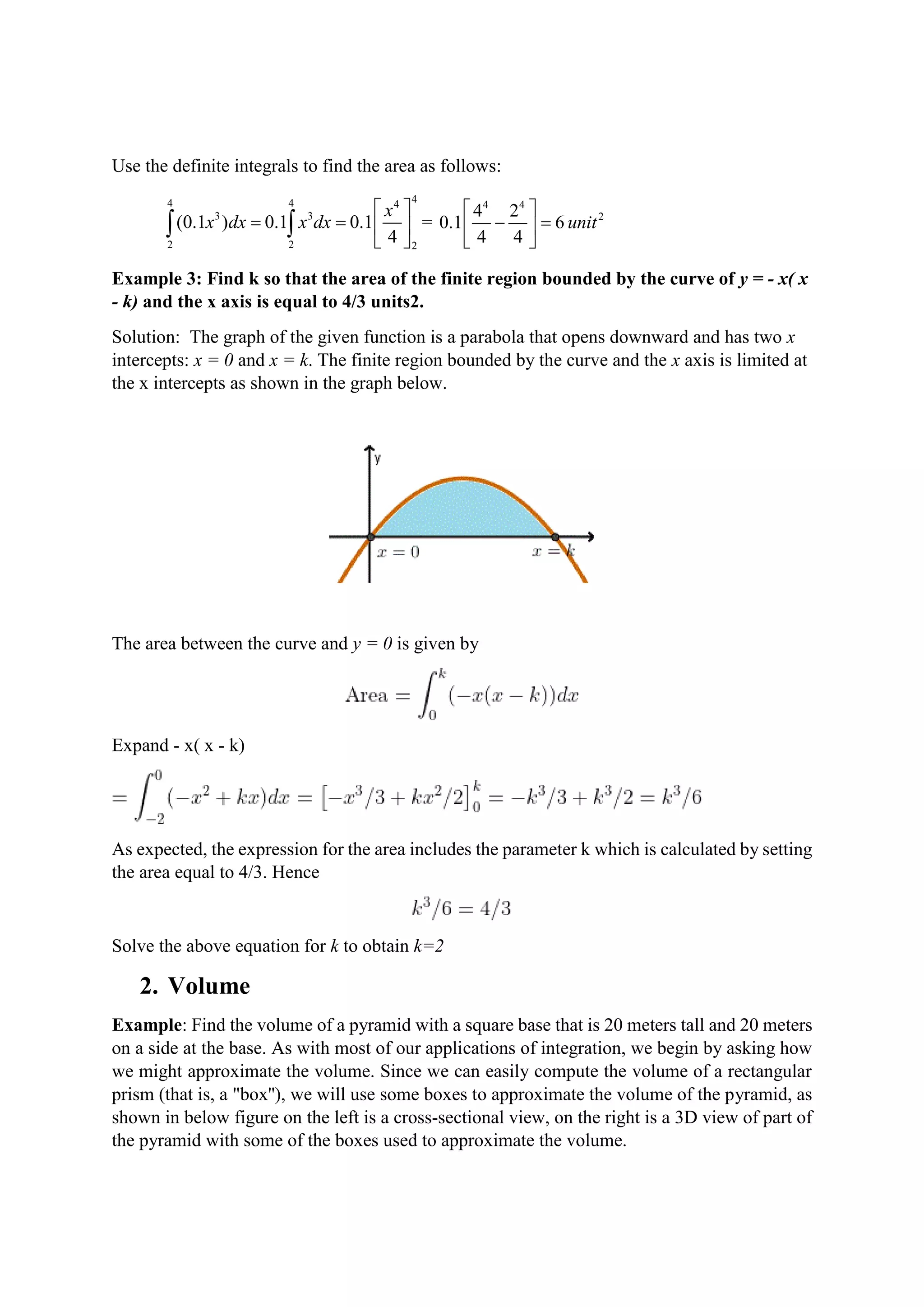 Applications of integration | PDF