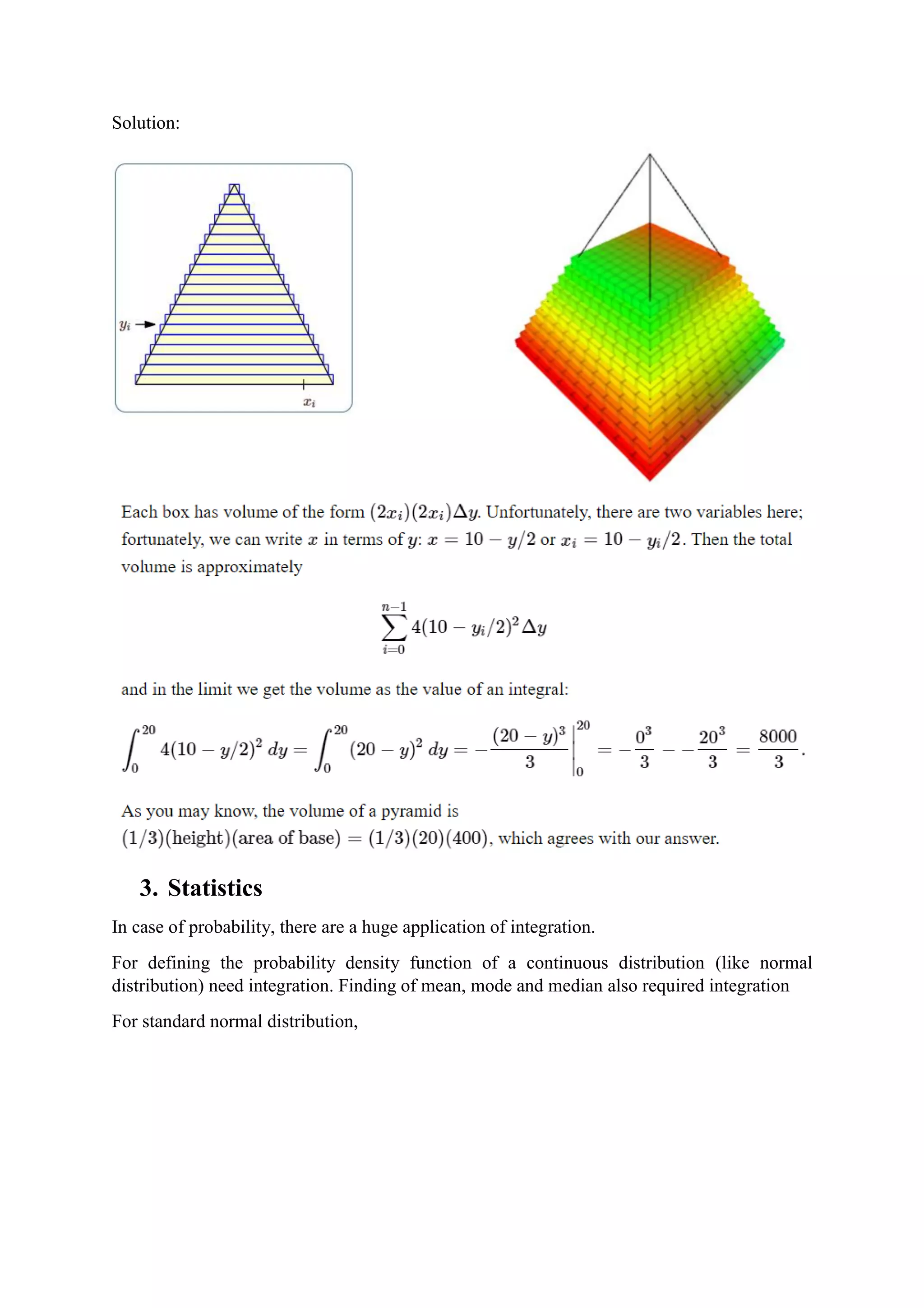 Applications of integration | PDF