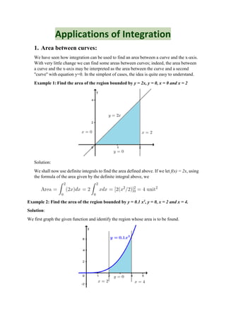 Applications of integration | PDF