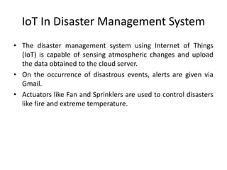 Applications of iot | PPTX