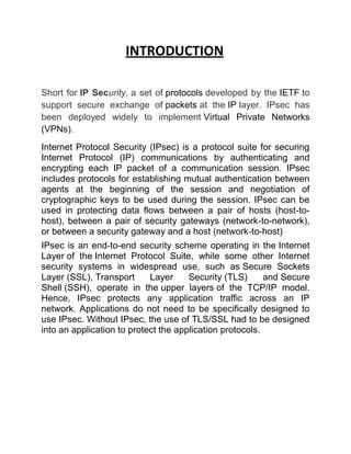 college assignment on Applications of ipsec | DOCX