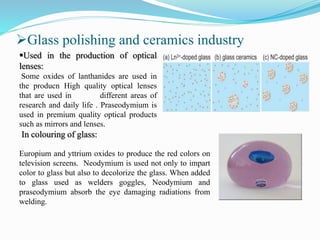 Applications of lanthanids (rare earth) | PPTX