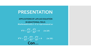 Applications of Laplace Equation in Gravitational Field.pptx