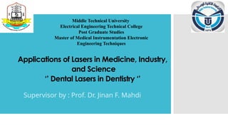 Applications of Lasers in Medicine, Industry, and Science.pptx