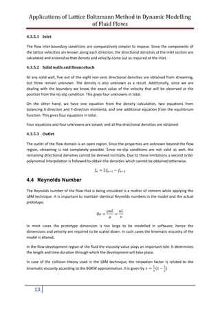 Applications of Lattice Boltzmann Method in Dynamic Modelling of Fluid Flows | PDF