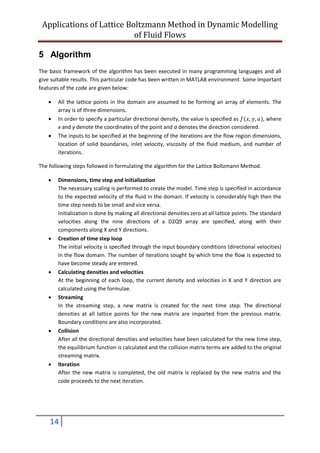 Applications of Lattice Boltzmann Method in Dynamic Modelling of Fluid Flows | PDF