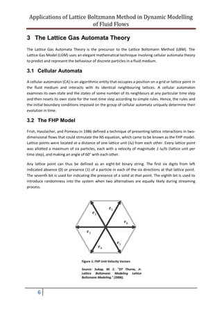 Applications of Lattice Boltzmann Method in Dynamic Modelling of Fluid ...