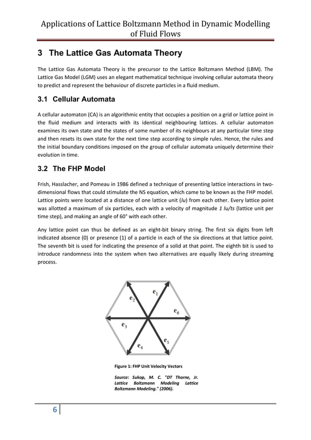 Applications of Lattice Boltzmann Method in Dynamic Modelling of Fluid ...