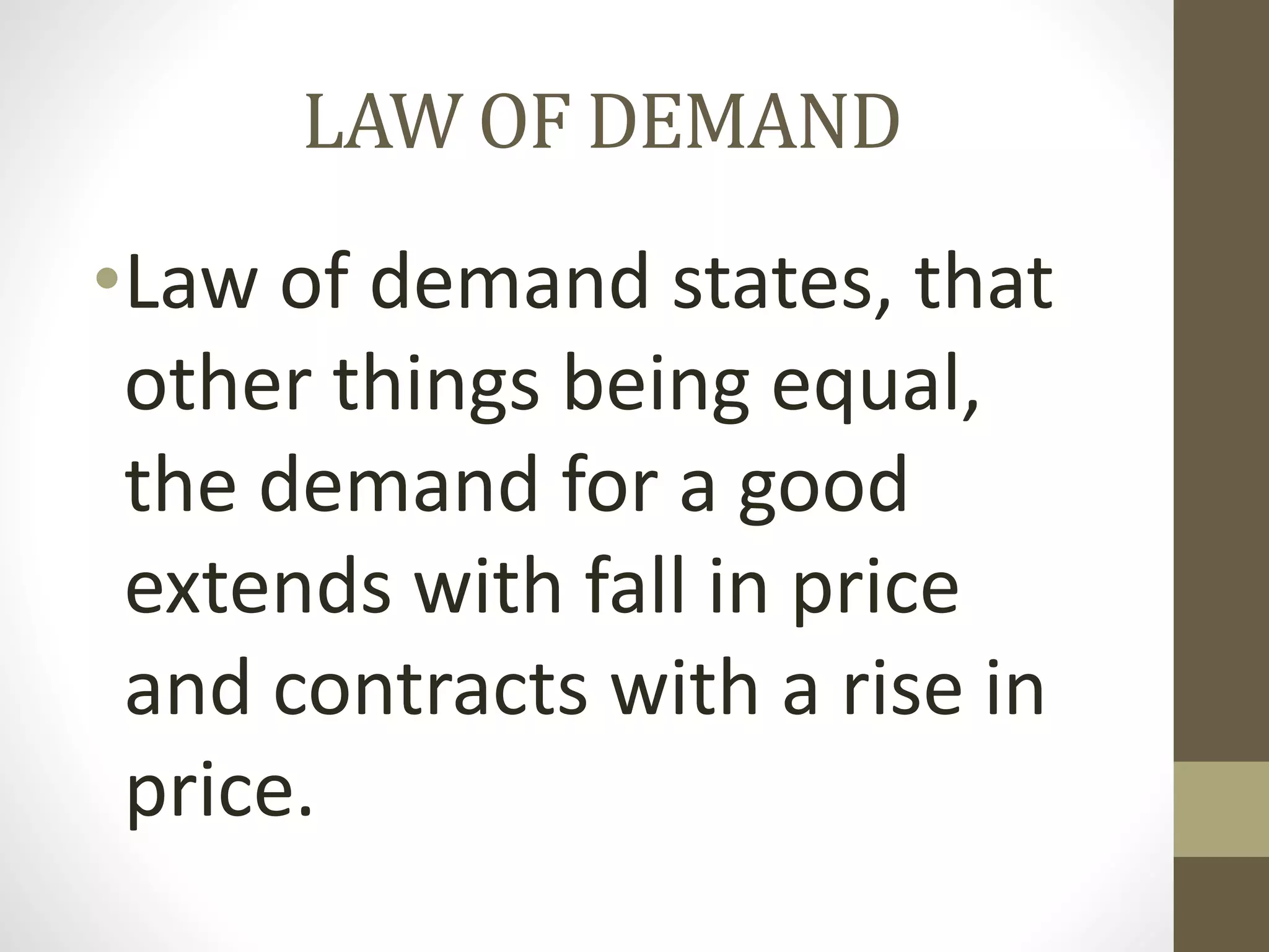 Applications of law of demand, | PPT