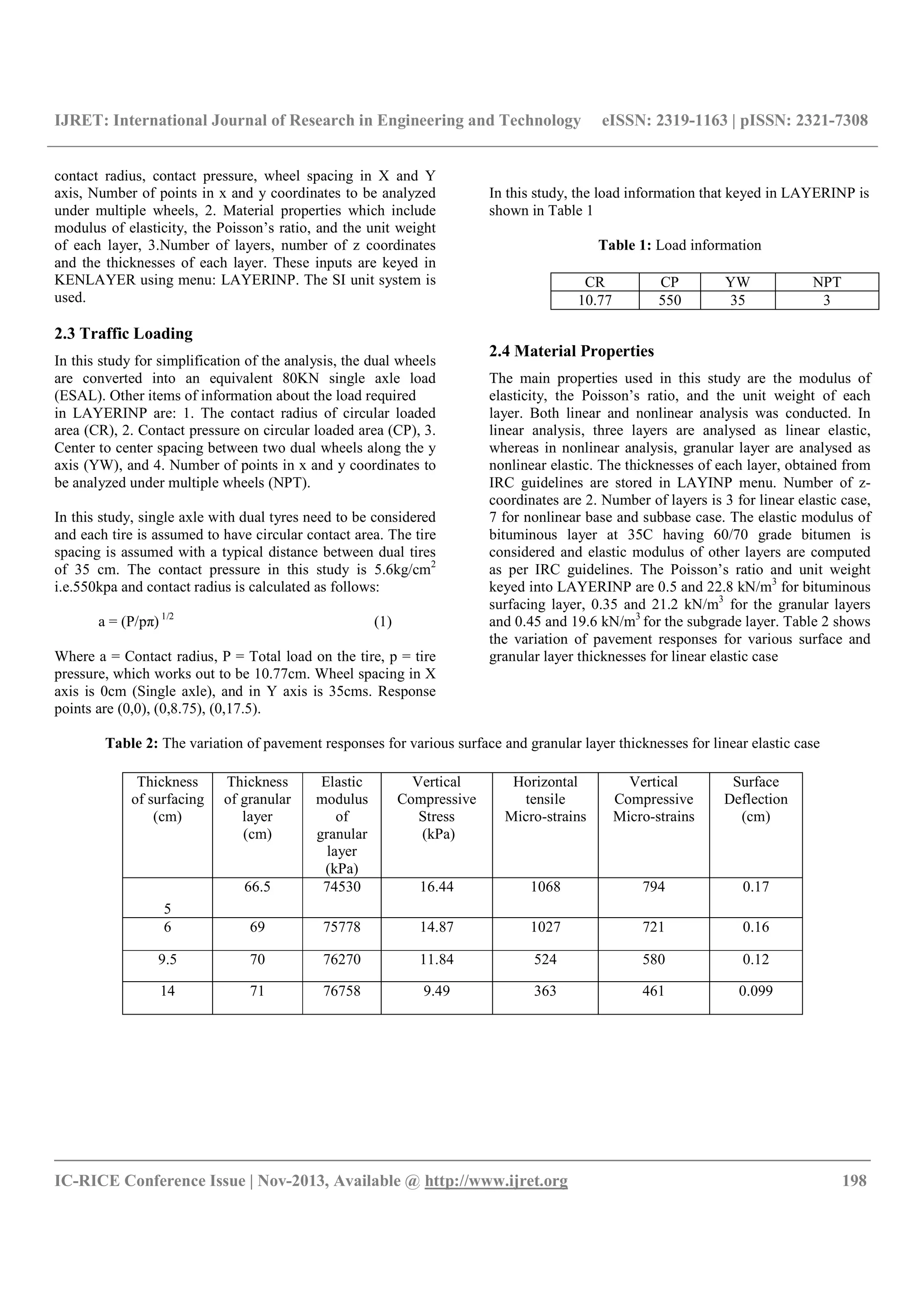 Applications of layered theory for the analysis of flexible pavements | PDF