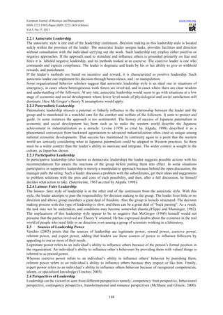 Applications of leadership theories in nigerian business organizations | PDF