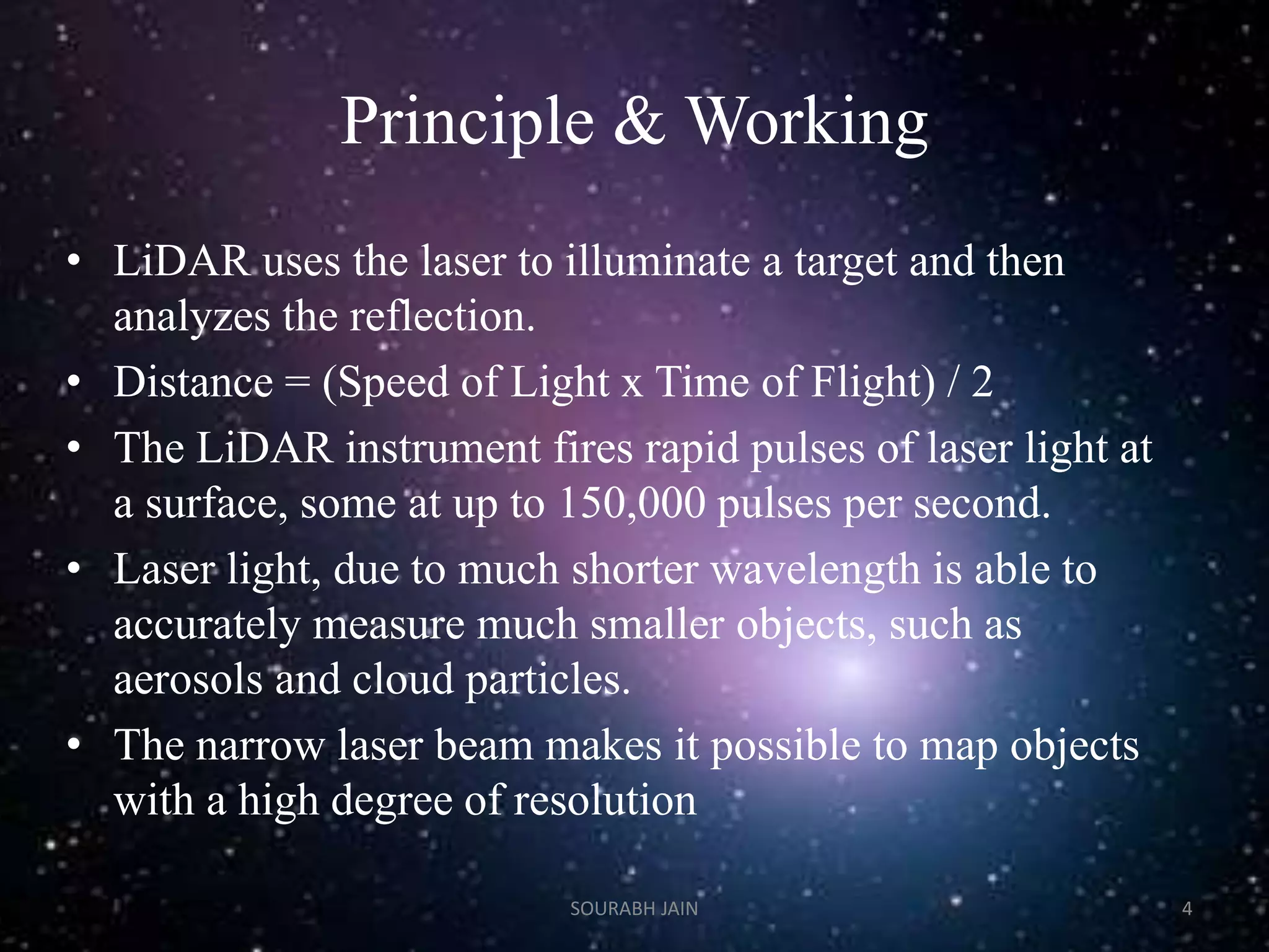 Applications of lidar technology | PPTX