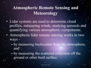 Applications of lidar technology | PPTX