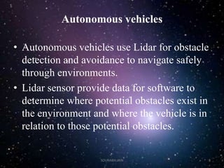 Applications of lidar technology | PPTX