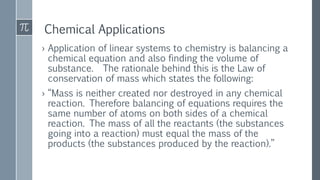 Applications of linear algebra | PPTX