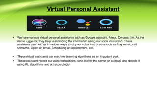 Applications of machine learning | PPTX