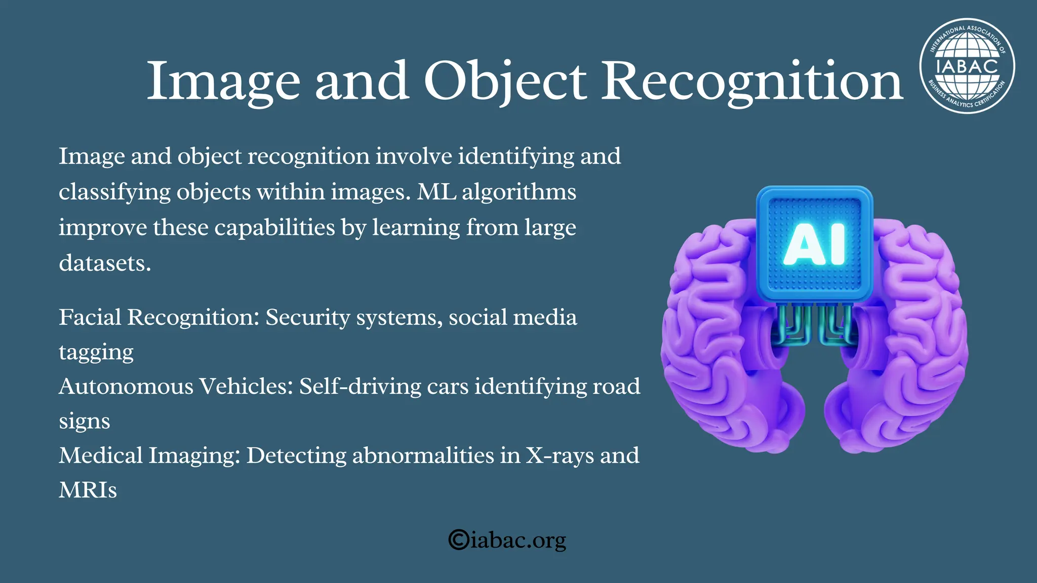 Applications of Machine Learning in AI | IABAC | PDF