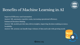 Applications of Machine Learning in AI | IABAC | PDF